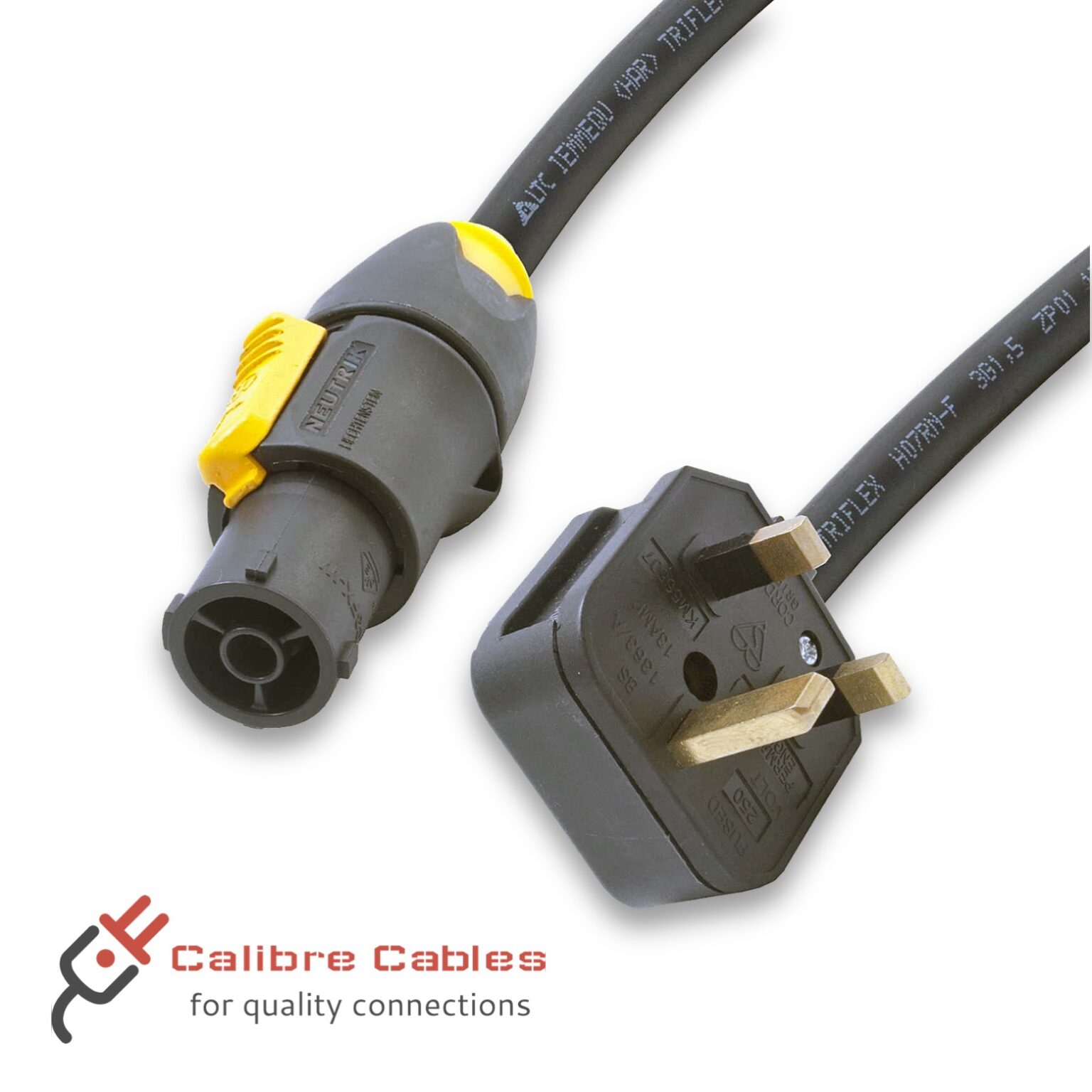 13A UK Permaplug to Neutrik PowerCON True1 on H07RN-F 1.5mm core cable ...