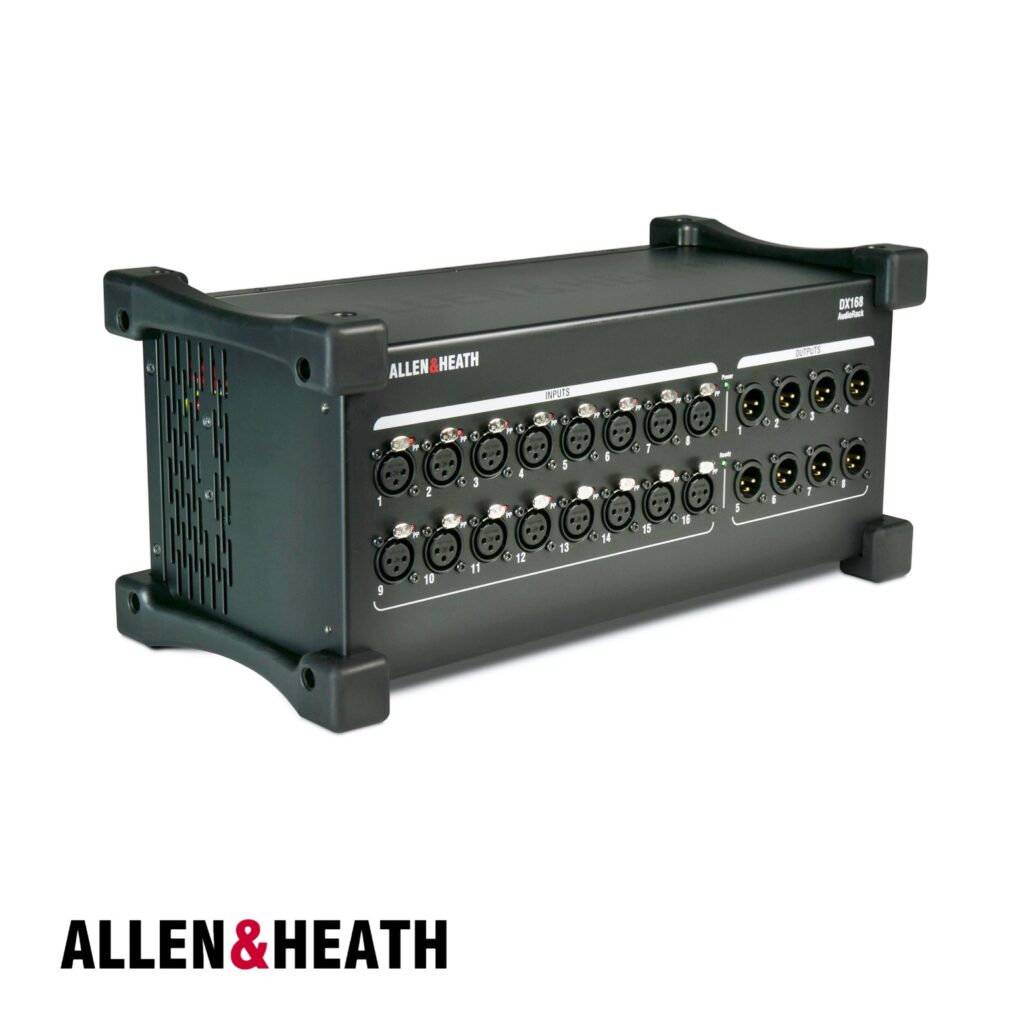 A&H DX168 Portable DX AudioRack Stage Box 16in / 8out for dLive / SQ ...