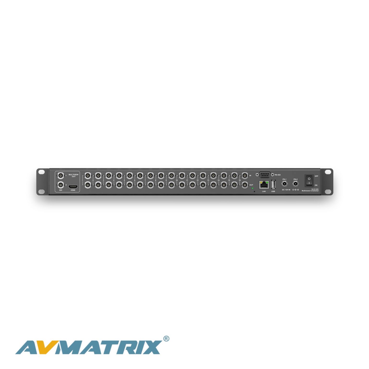 AVMATRIX MMV1630 16 Ch 3G-SDI Multiviewer/16×16 Matrix Switcher ...