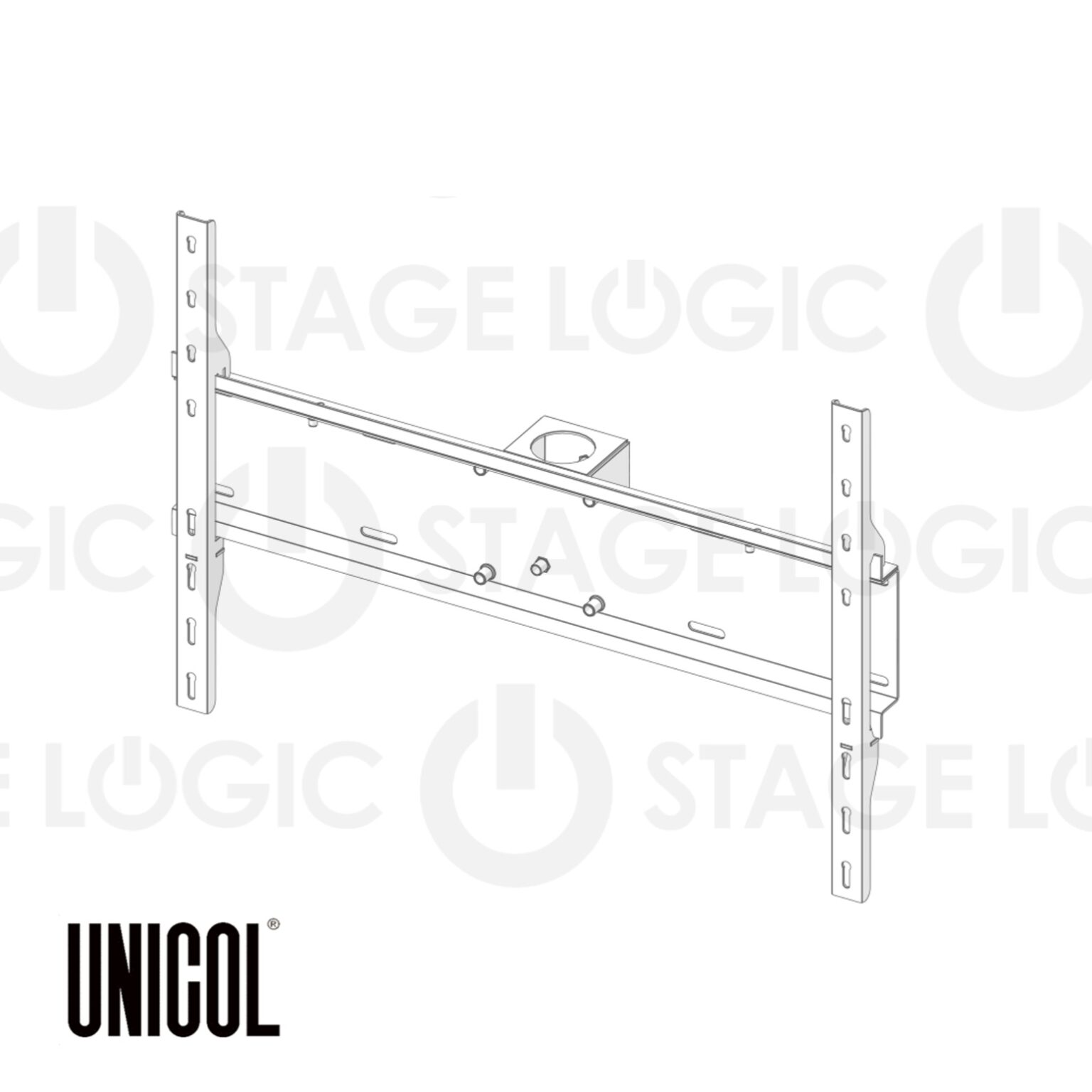 Unicol VZWC1 Ceiling Mount TV Bracket (for 50mm columns) – Stagelogic ...