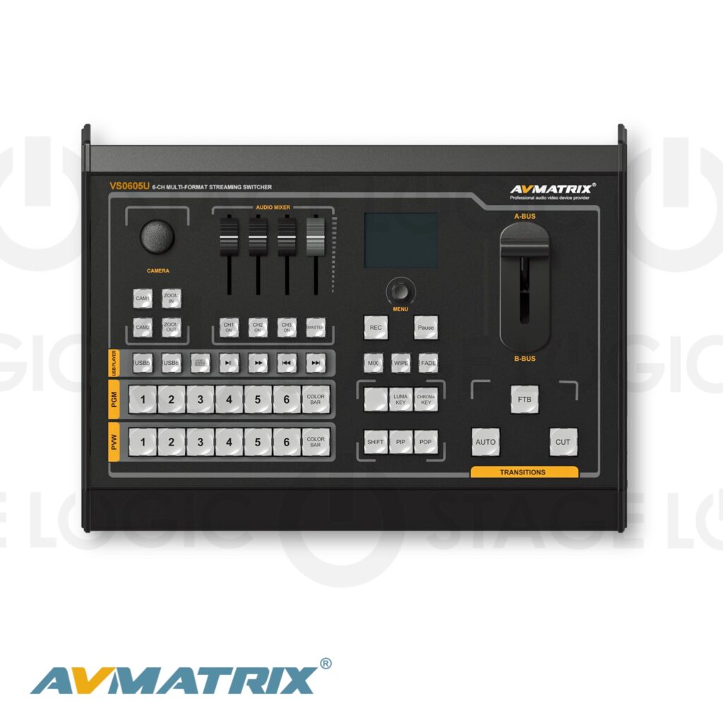 AVMATRIX VS0605U 6-Channel SDI/HDMI Multi-format Live Streaming Video ...