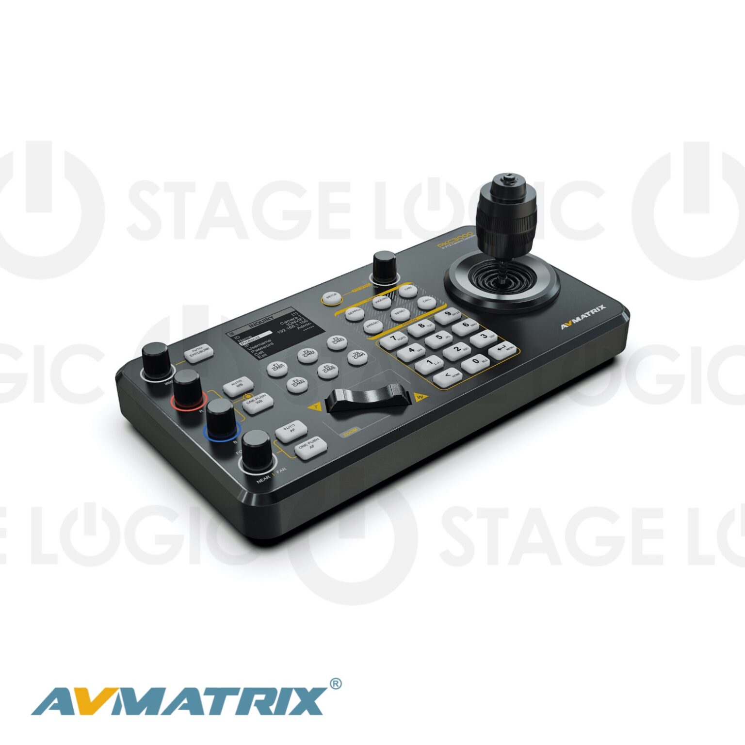 AVMATRIX PKC3000 IP Network & Serial PTZ Camera Joystick Controller ...
