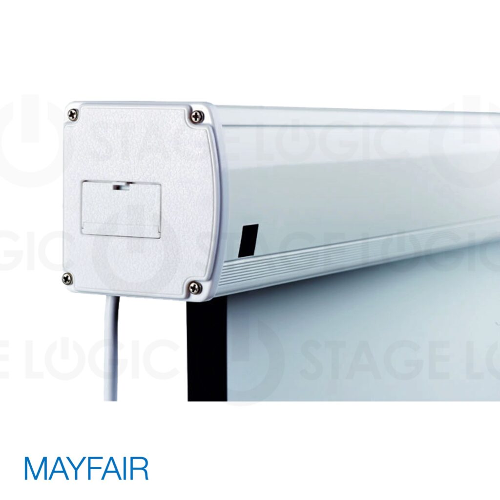 MAYFAIR Electric Front Projection Screen with RF remote – Stagelogic ...