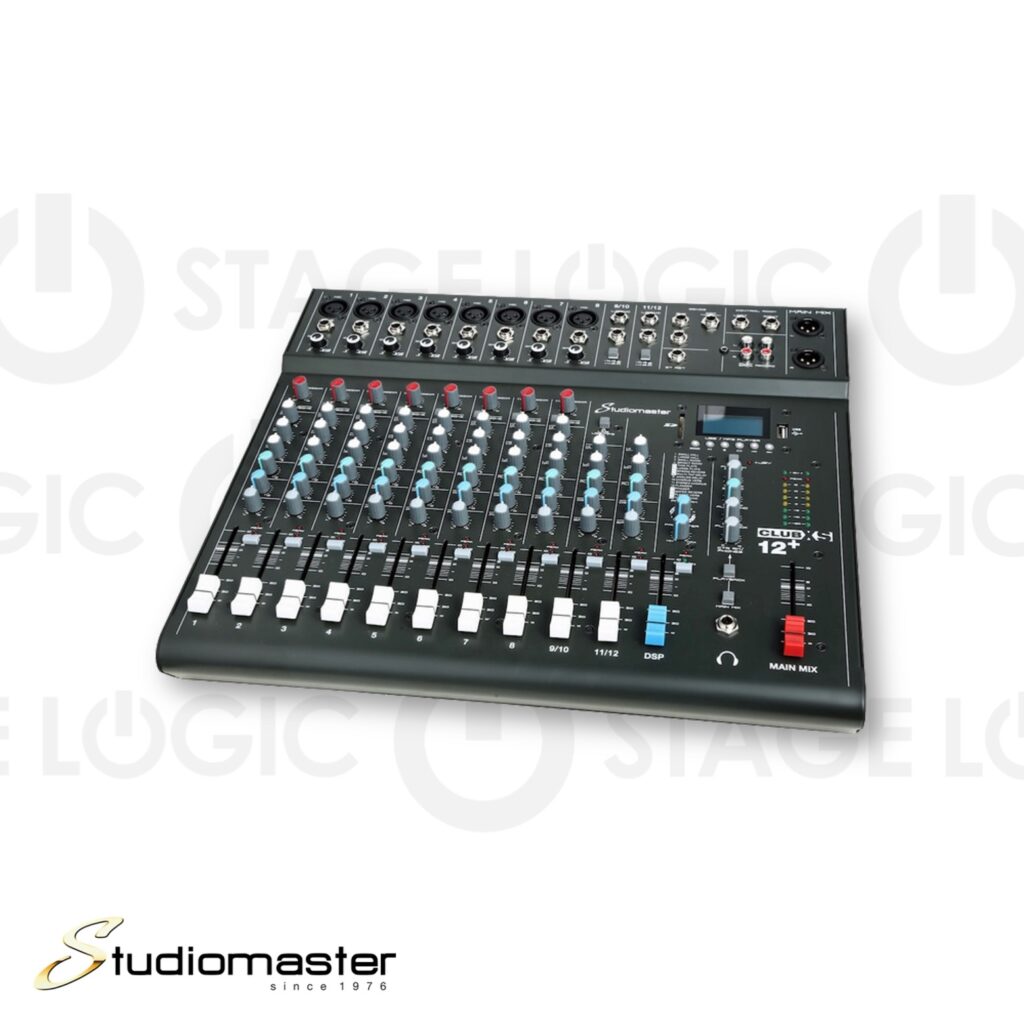 Studiomaster CLUB XS12+ 12 Ch Mixing Console with Bluetooth & DSP ...