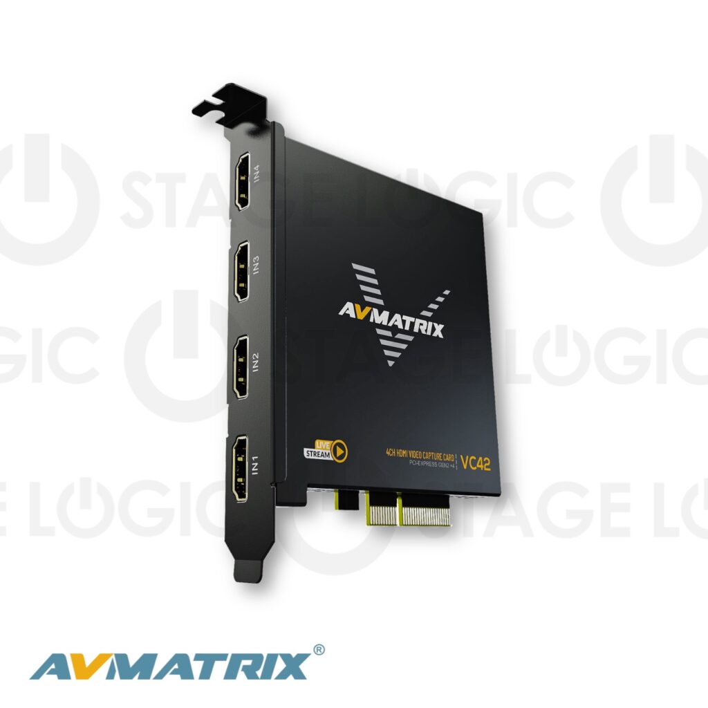 AVMATRIX VC42 4-CH HDMI PCIE Capture Card – Stagelogic Ltd – Audio ...