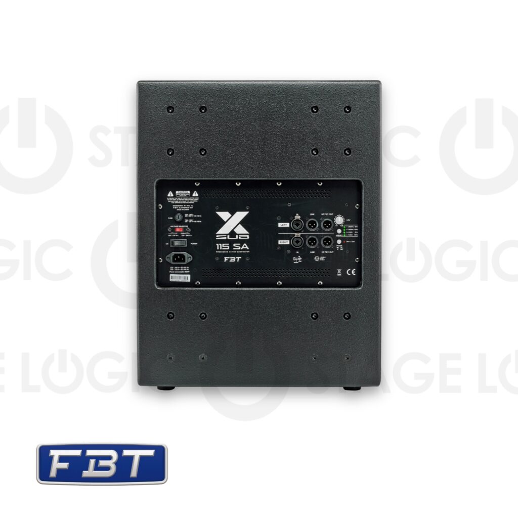 FBT X-SUB 115SA Processed Compact Bass Reflex Active Subwoofer – 15 ...